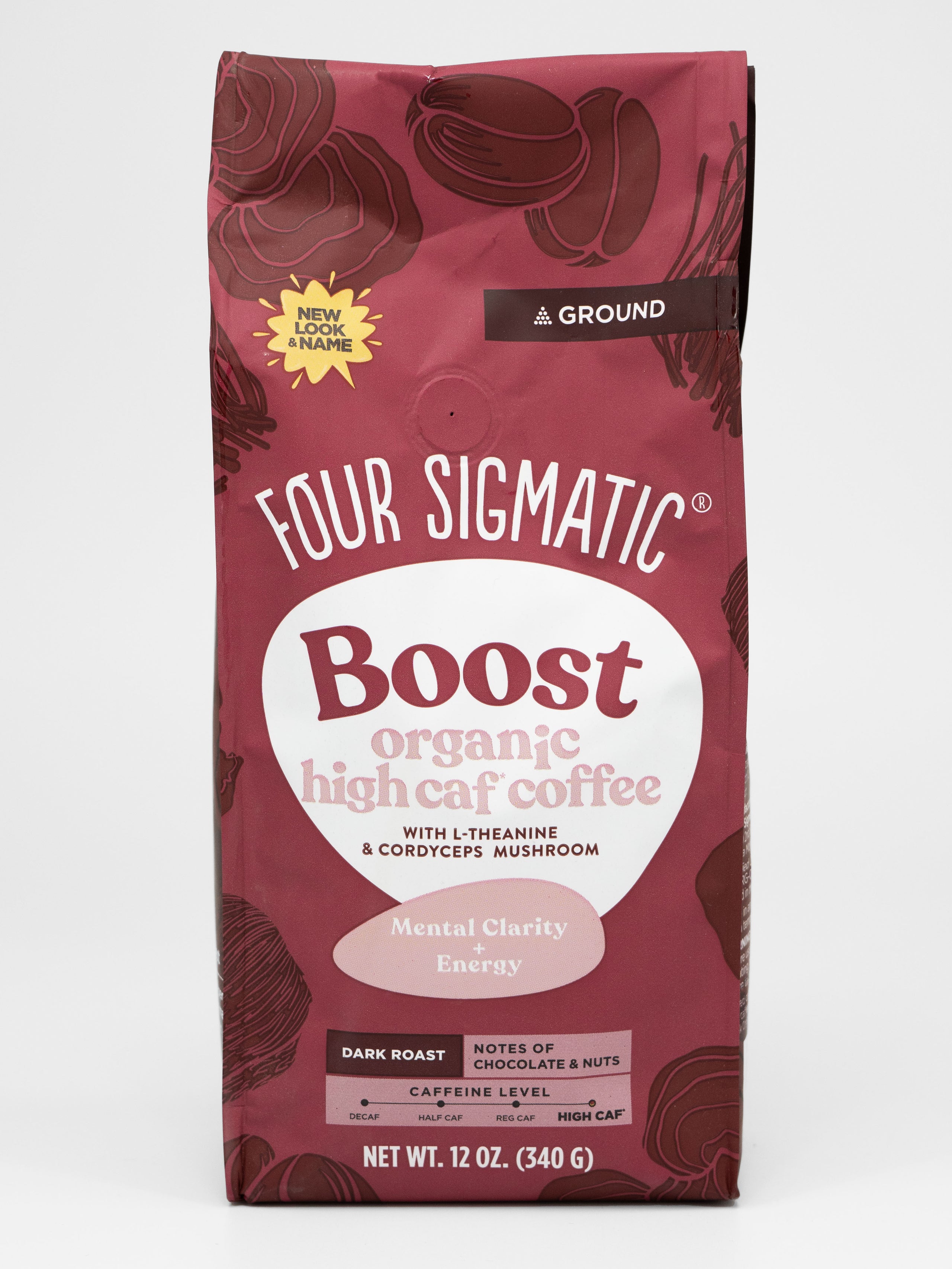 Four Sigmatic - Boost - High-caf Ground Coffee with L-Theanine ...