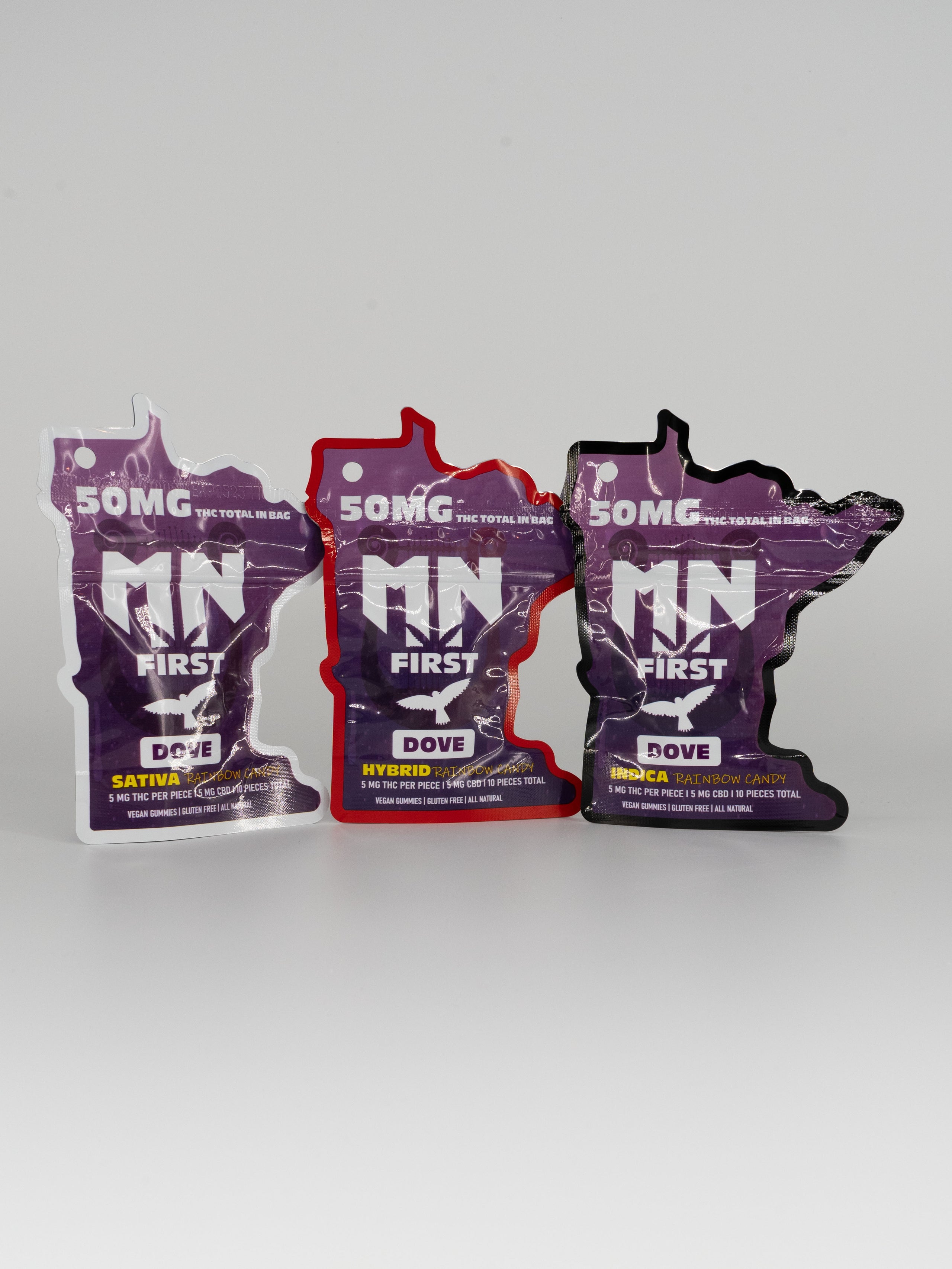 MN First - Dove Gummies - 5mg THC:CBD - 10ct | Minne Organix