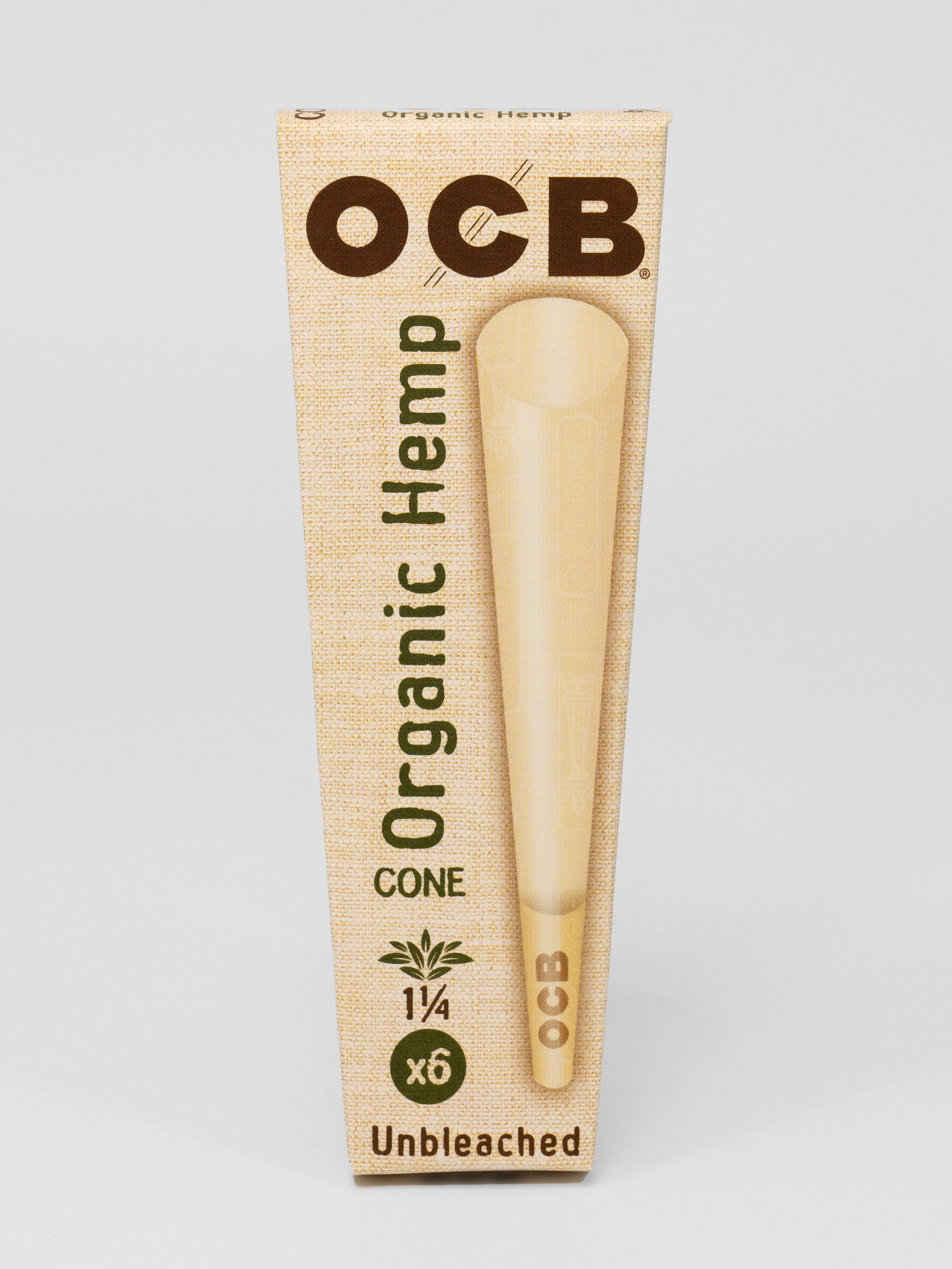 OCB - Unbleached Bamboo 1 1/4 Sized Paper Cones - 6pack | Minne Organix