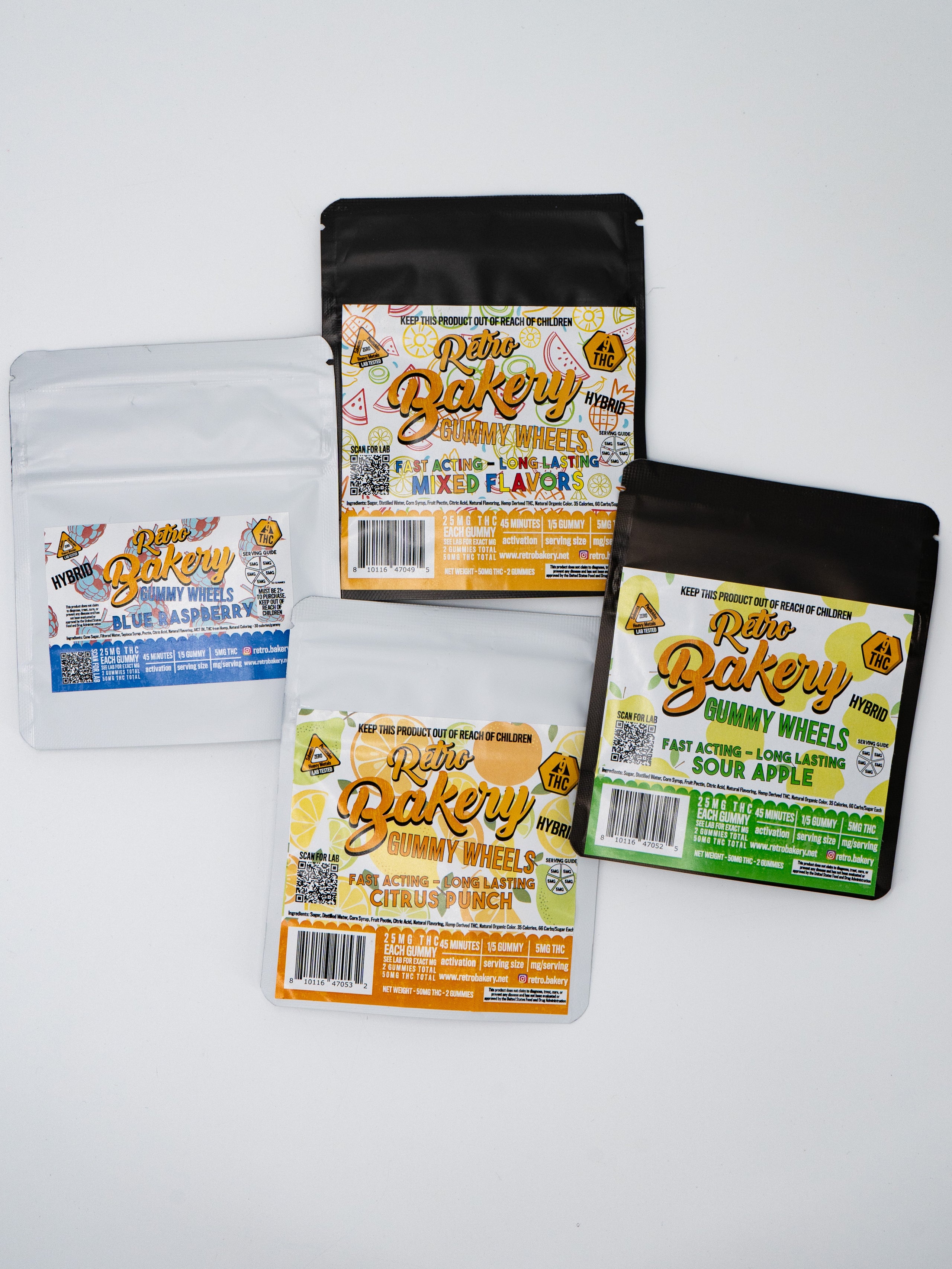 Retro Bakery - Gummy Wheels - 25mg D9 THC - 2ct | Minne Organix